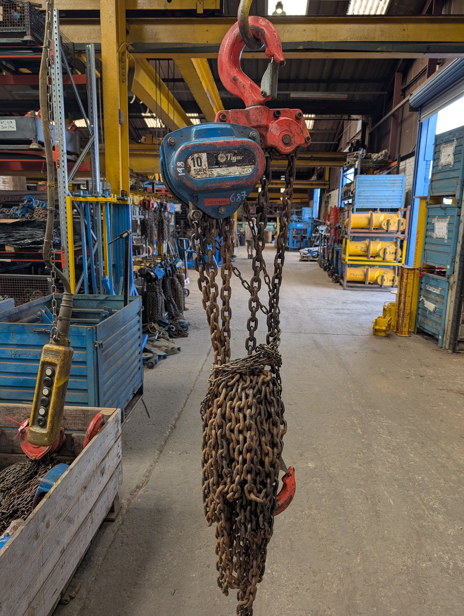 Chain Block And Tackle Manual Hoist 10000kg (12t) 10m Height Of Lift ...
