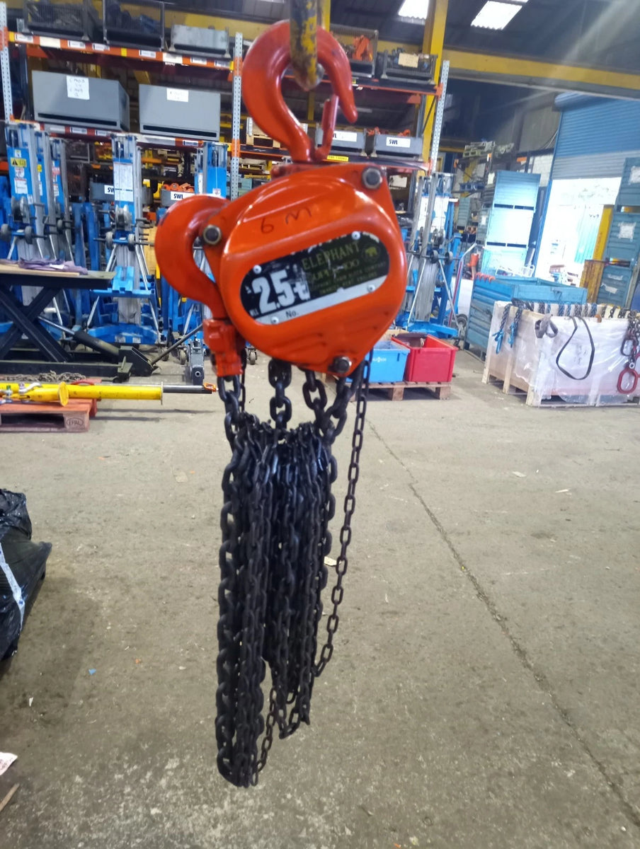 ELEPHANT CHAIN BLOCK AND TACKLE MANUAL HOIST 2500kg, 6m Height Of Lift ...