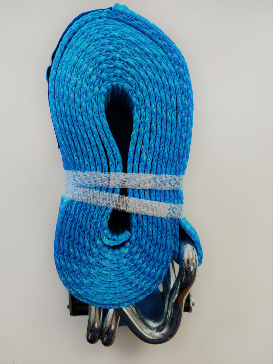 Pack Of One 5t (5000kg) Heavy Duty Blue Ratchet Strap 4m – Lifting Slings