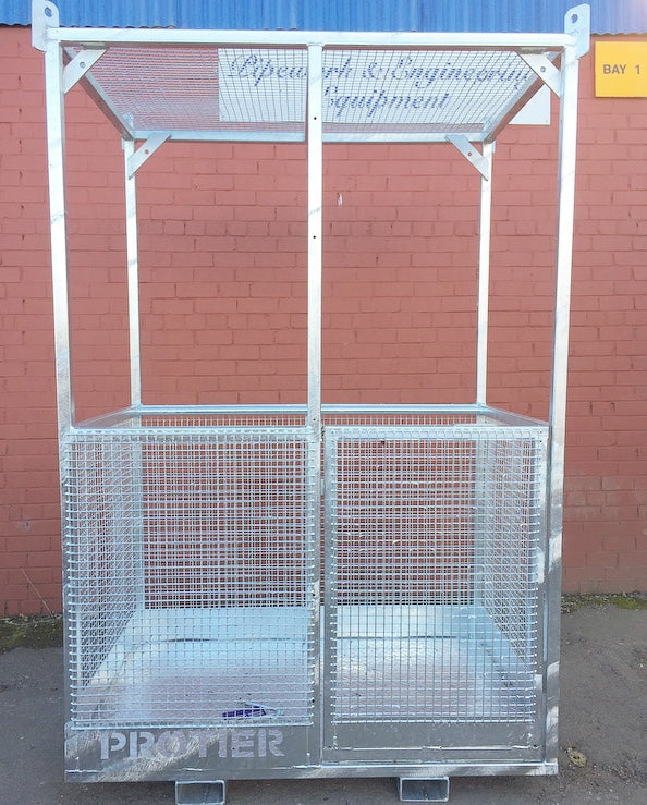 Galvanised Crane & Fork Lift Truck Mounted Man Riding Baskets – Lifting ...